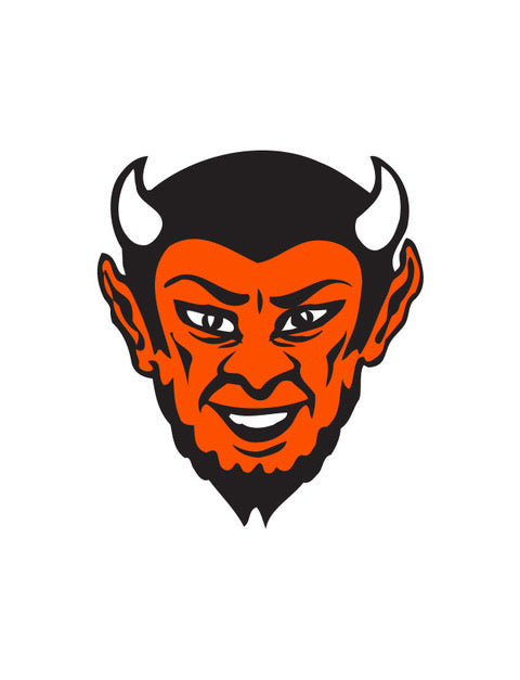 Orange Devil Temporary Tattoo - Easy to apply & remove! – GameFaces