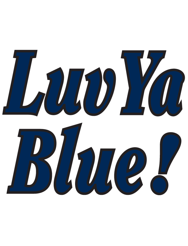 Navy Luv Ya Blue Temporary Tattoo - Easy to apply & remove! – GameFaces